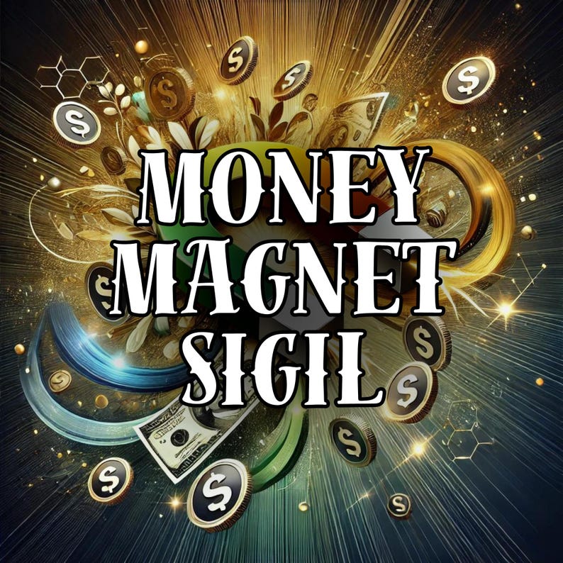 Money Magnet Sigil, How to Use Sigil, Sigil Work, Sigil Drawing, Law of ...