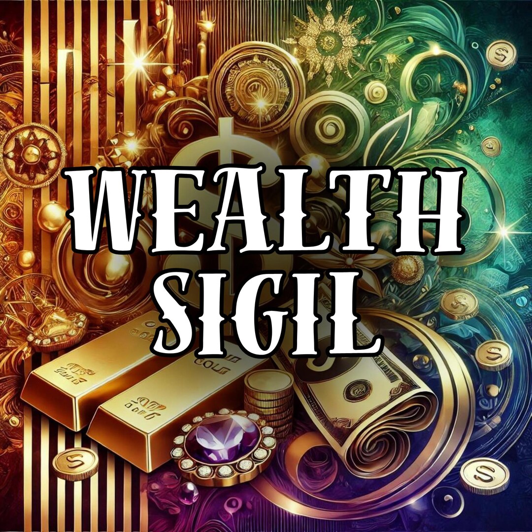 Wealth Sigil, How to Use Sigil, Sigil Work, Sigil Drawing, Law of ...