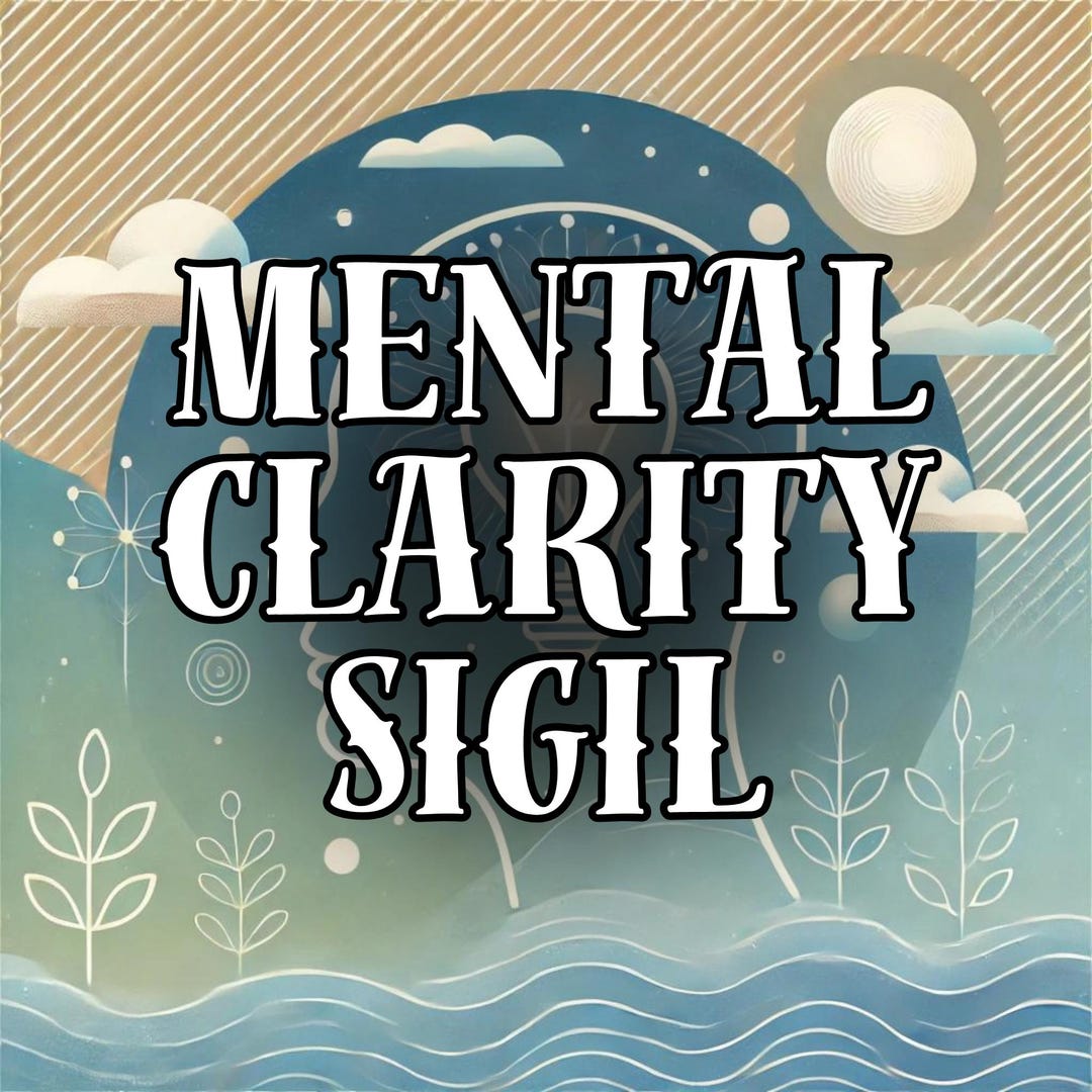 Mental Clarity Sigil, How to Use Sigil, Sigil Work, Sigil Drawing, Law ...