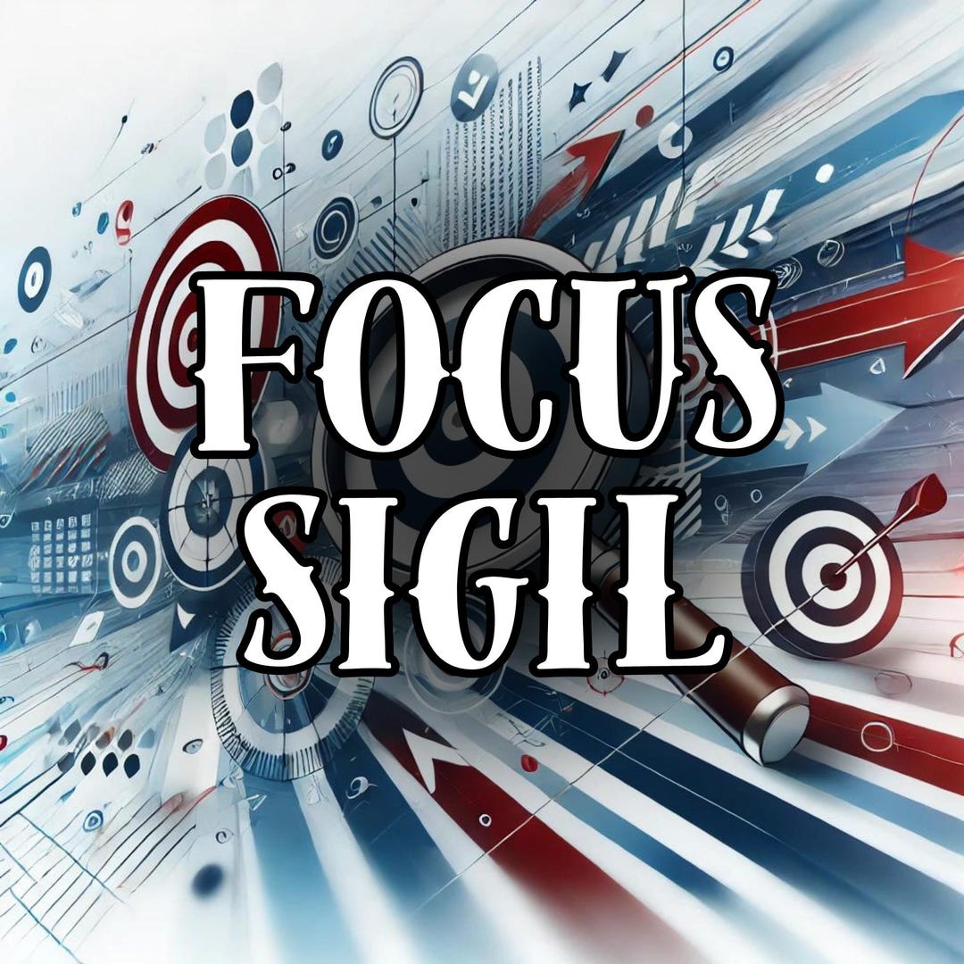 Focus Sigil, How to Use Sigil, Sigil Work, Sigil Drawing, Law of ...