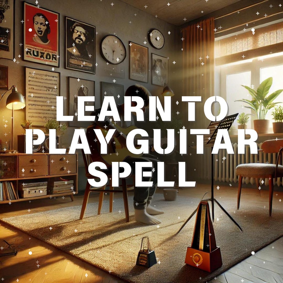 Learn to Play Guitar Spell, Play Guitar Spell, Guitar Spell, Music ...