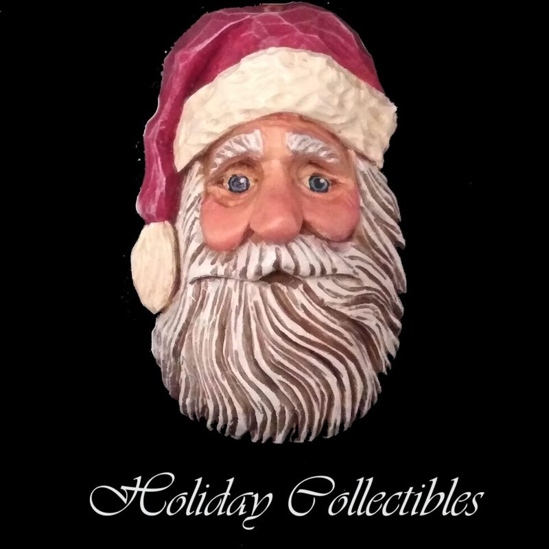 Santa Carving - Etsy