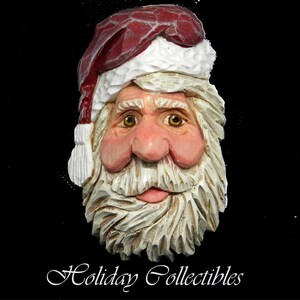 Carved Santa - Etsy