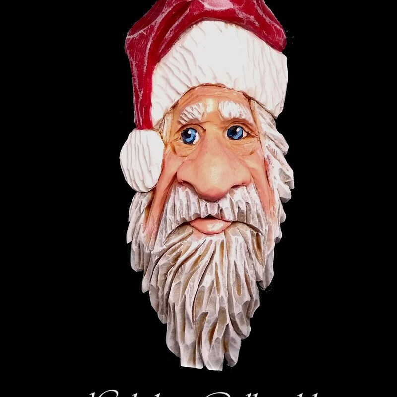 Carved Santa - Etsy