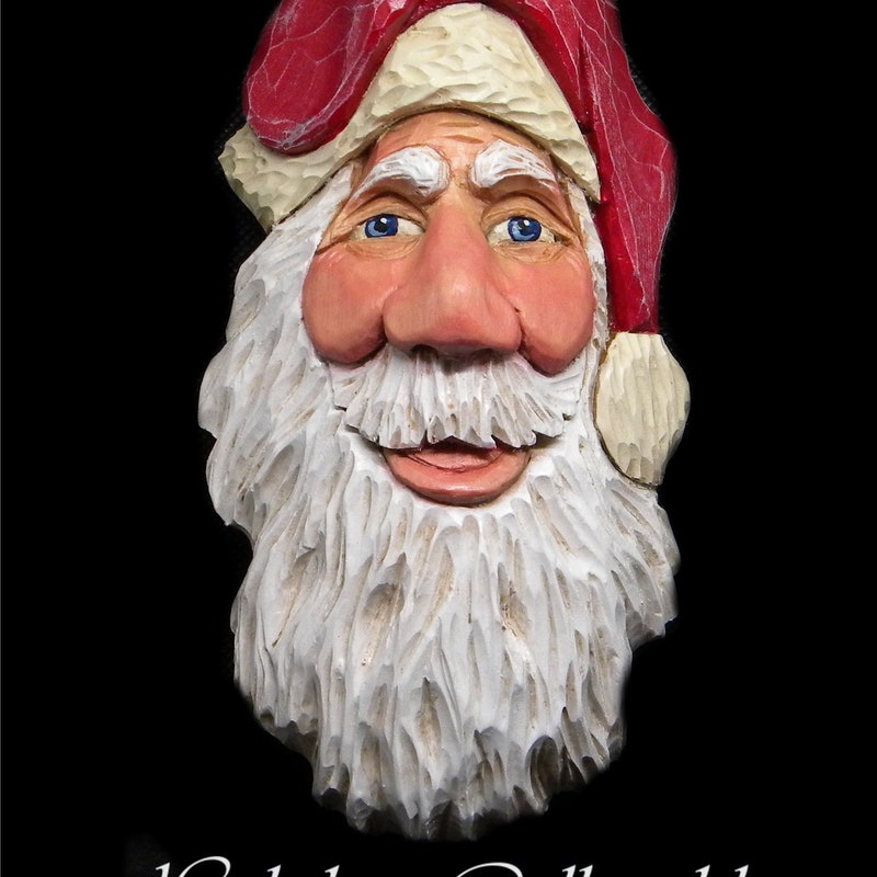 Santa Head Ornament - Etsy