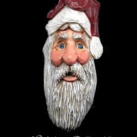 Carved Santa - Etsy