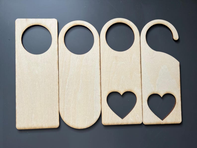 Blank Wooden Door Hangers, Unfinished Craft Shapes - Etsy