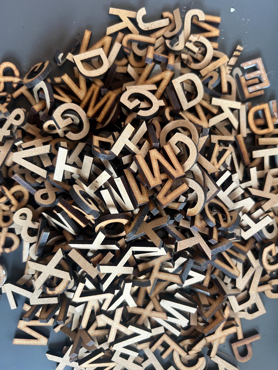 Wooden MDF Font Letters Bundle Craft Scrapbook Mixed Letters 200g - Etsy