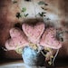 Three Wee Embroidered Hearts - Etsy