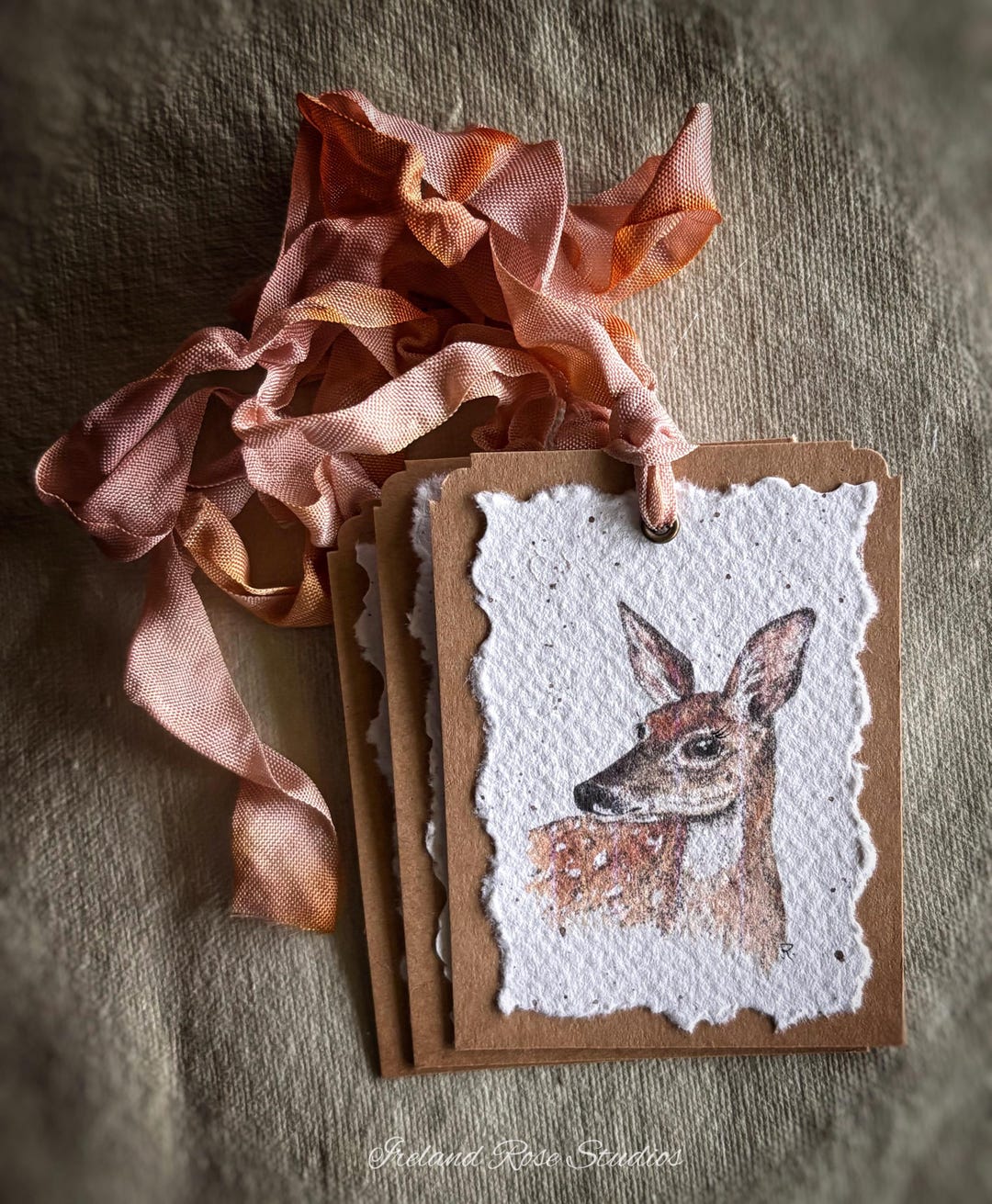 Handmade Deer Gift Tags - Etsy