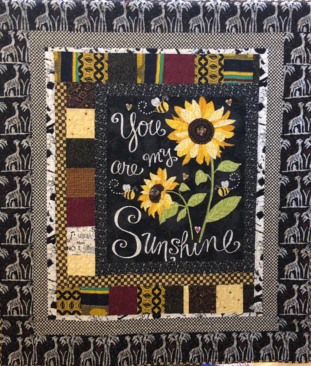 Do You Know You Are My Sunshine 50x56 Inch Embellished Art Quilt - Etsy