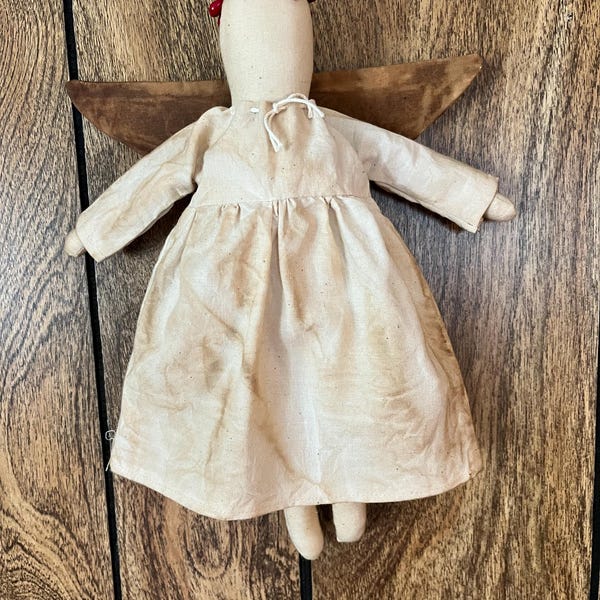 Primitive Angel Doll - Etsy