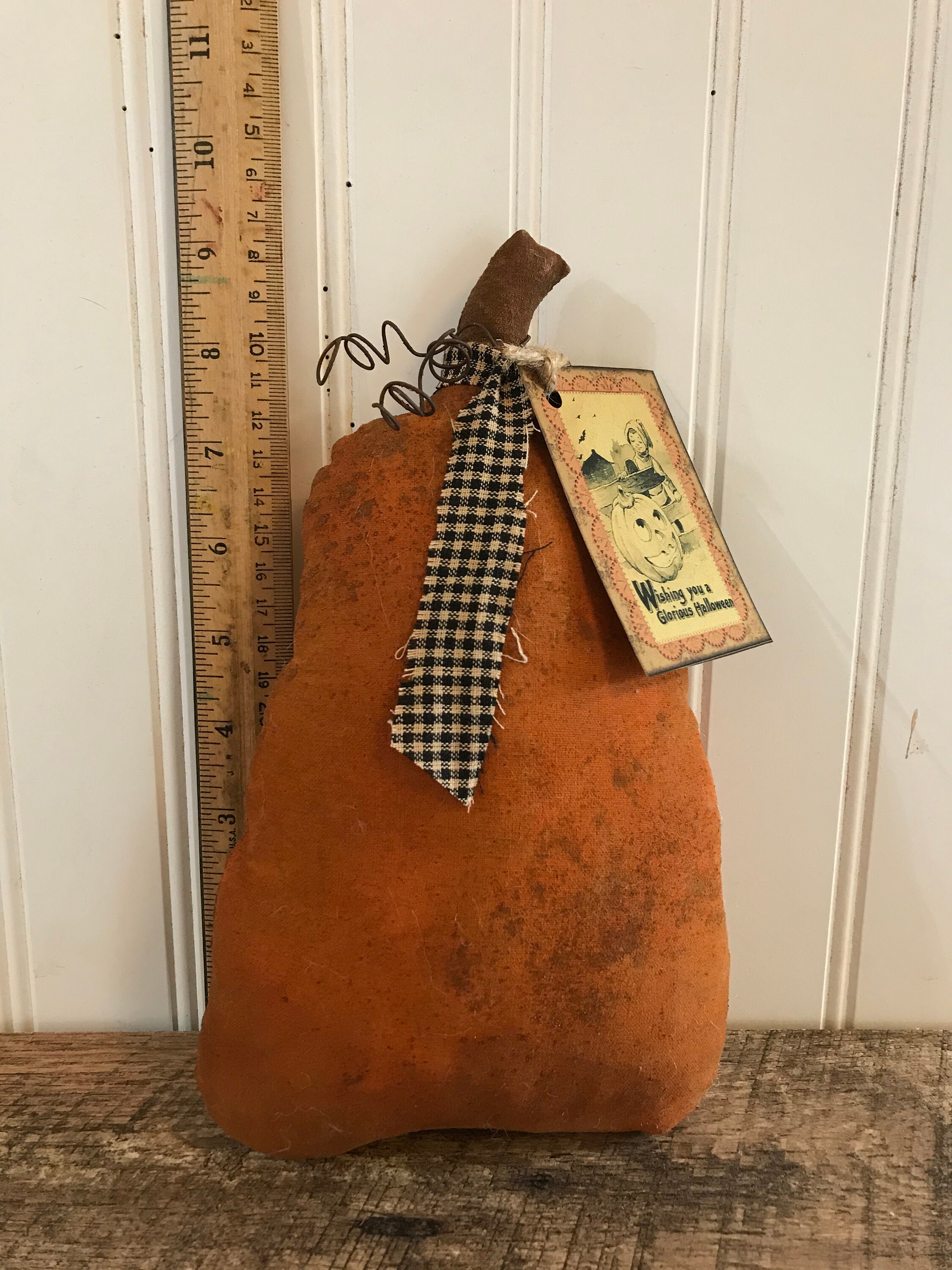 Folk Art Pumpkin Primitive Farmhouse Fall Halloween Decor - Etsy