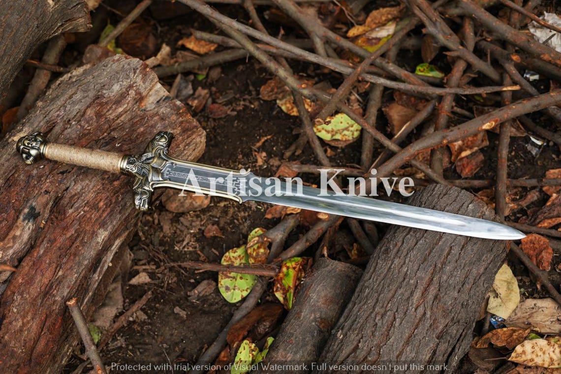 Conan Sword Replica the Barbarian's Blade With Leather Sheath, Custom ...
