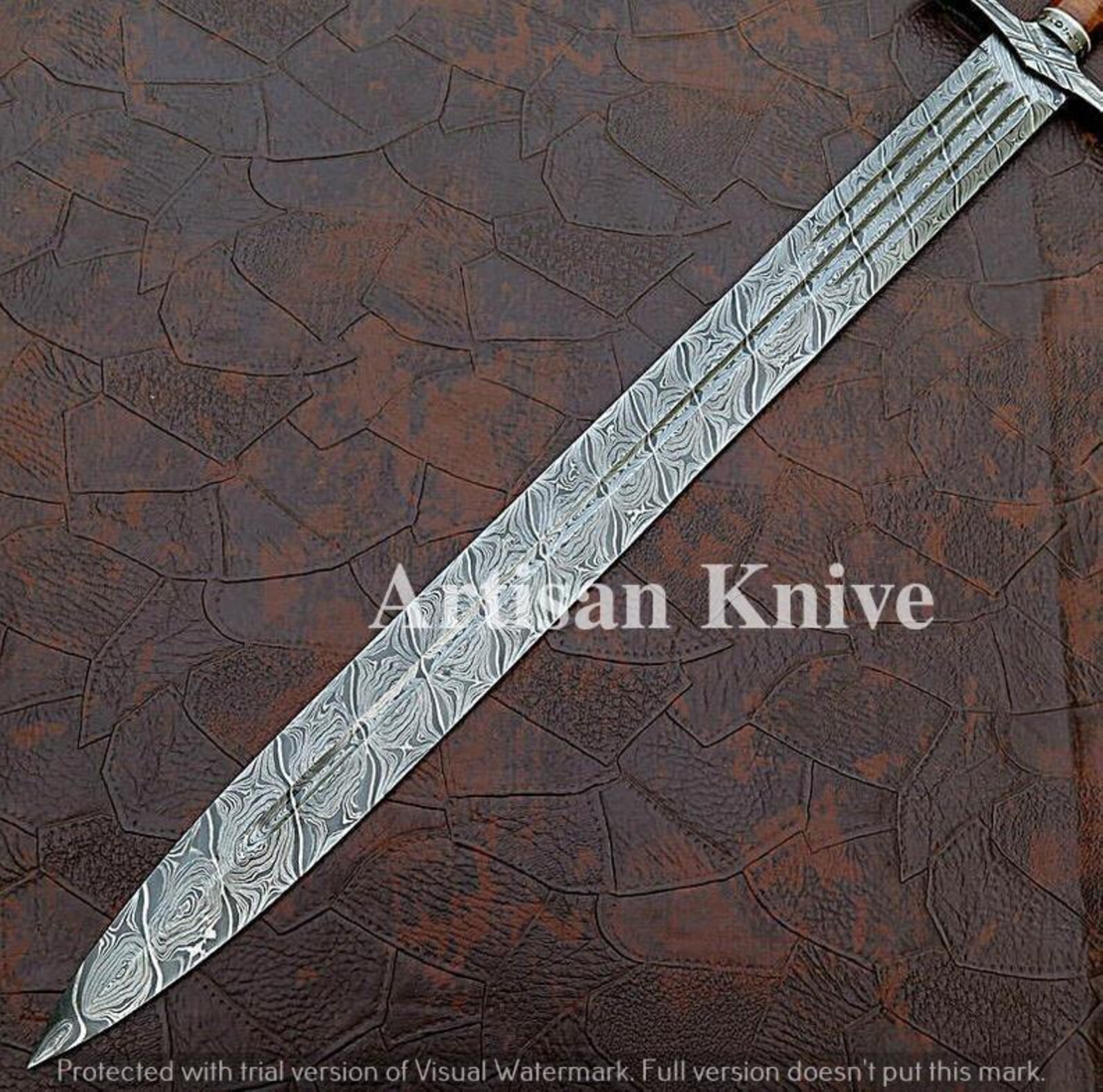 Hand Forged Damascus Steel Viking Sword, Damascus Steel Vikings Sword ...