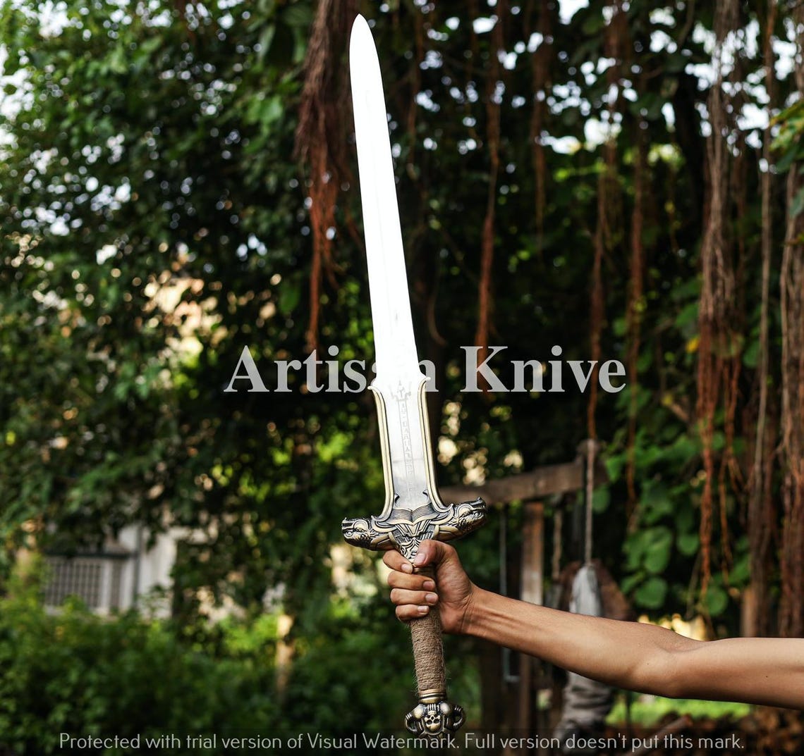 Conan Sword Replica the Barbarian's Blade With Leather Sheath, Custom ...