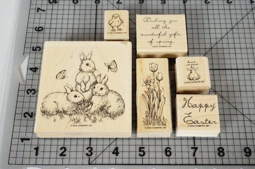 Stampin' up "gifts of Spring" Rubber Stamp Set - NEW - 2000 - Spring ...