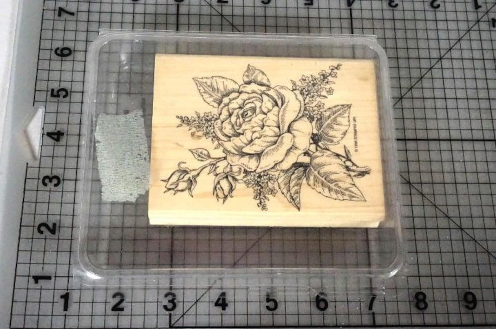 Stampin' up 1998 Romantic Rose Stamp in Case - Vintage Retired NEW - Etsy