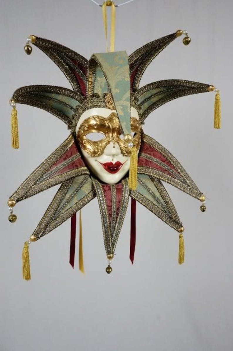 Italian Masquerade Mask Made in Venice Italy Mardi Gras Theme Decor - Etsy