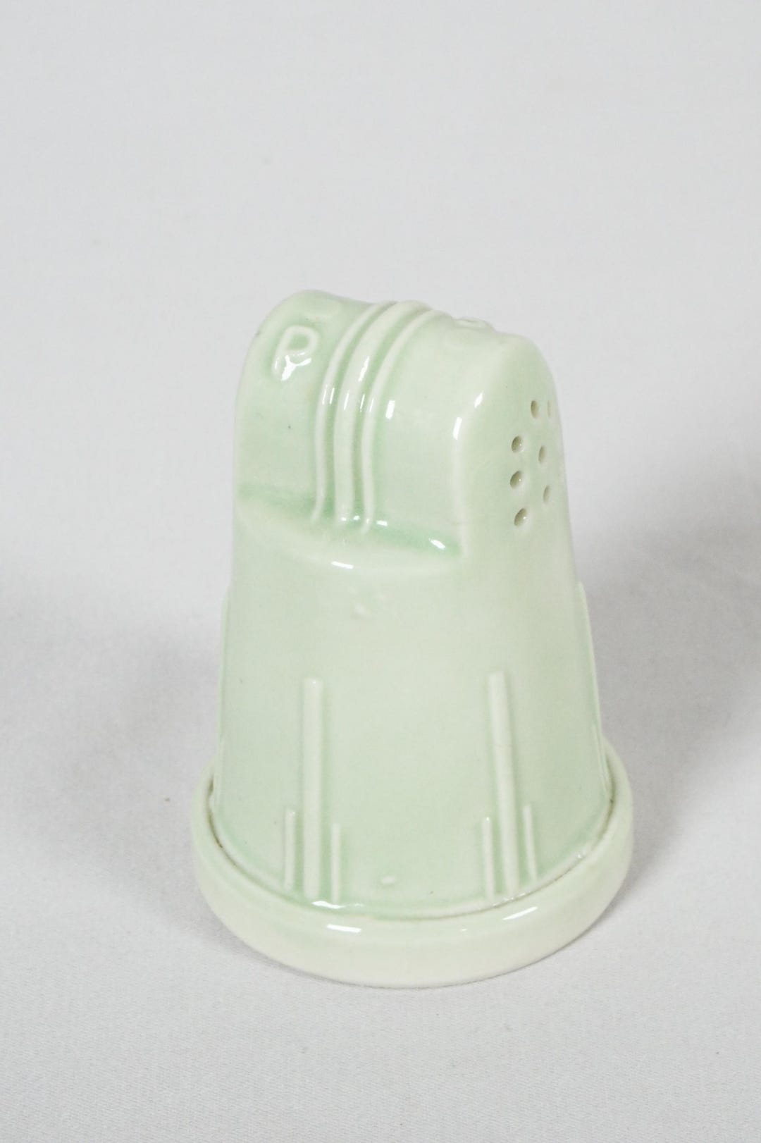 Art Deco Skyscraper Green Salt & Pepper Shaker Unique Vintage 1940s ...