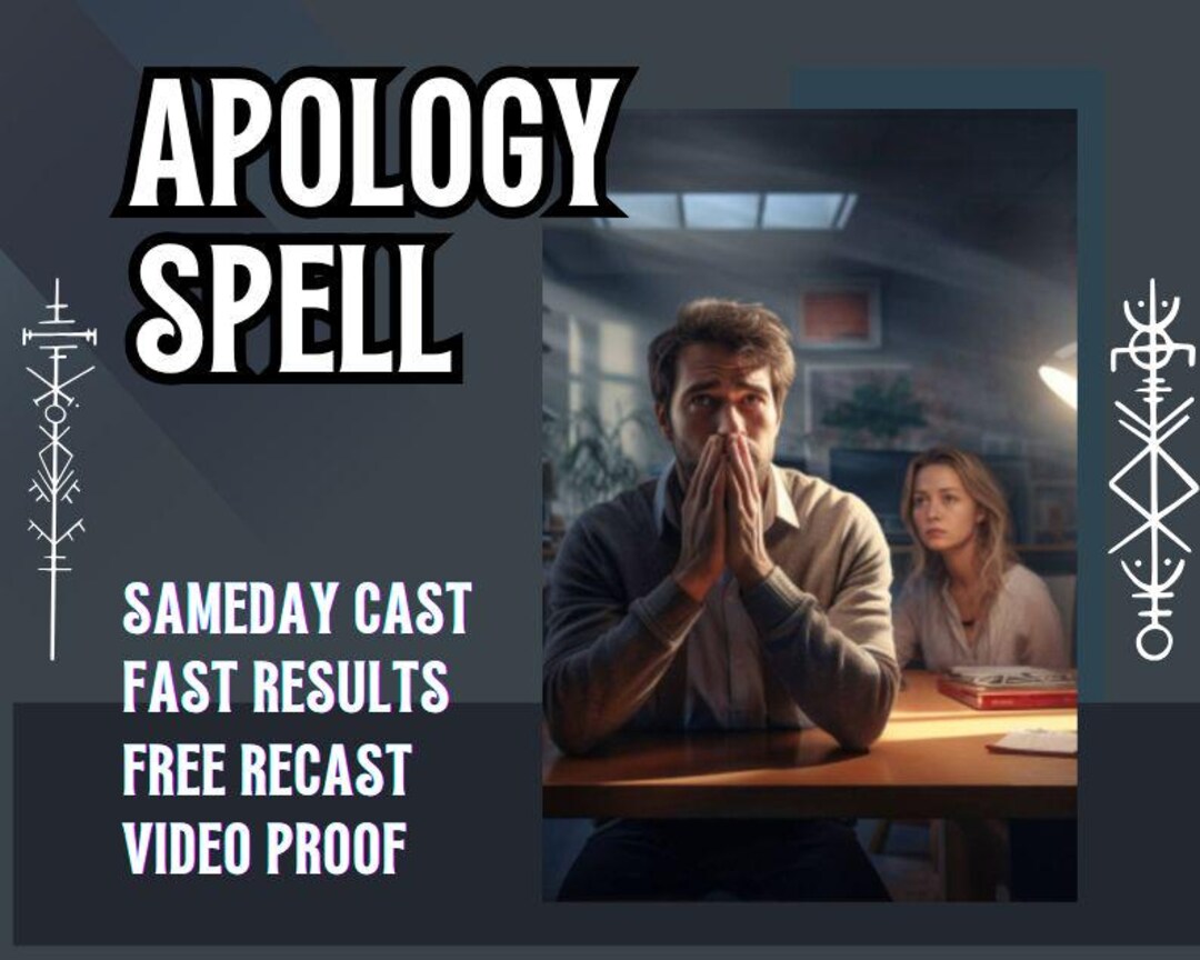 IRRESISTIBLE APOLOGY RITUAL, Regret Spell, Apology Spell, Guilt Spell ...