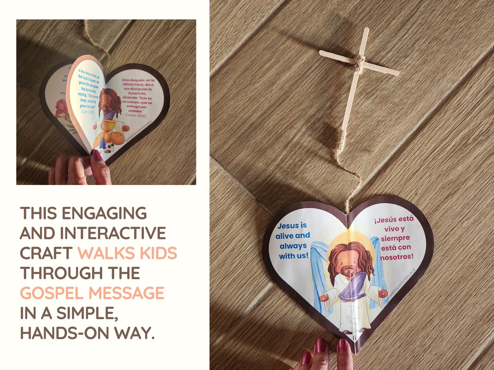 Digital Download Easter Story Book Craft for Kids, DIY Share the Good ...