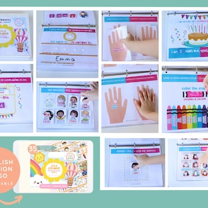 Busy Book Printable Spanish and English Preschooler Activities ...