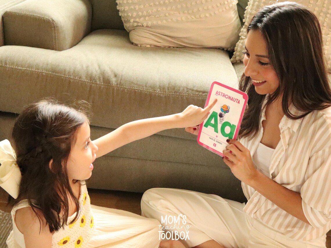 Printable ABC Flashcards Homeschool Activity Spanish and English ...