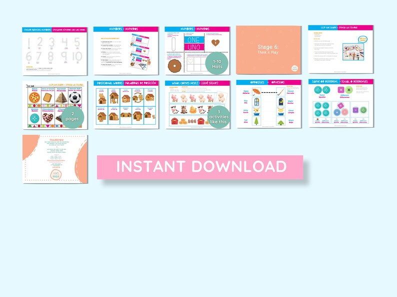 Prewriting Activities Spanish and English Bilingual Toddler Preschool ...