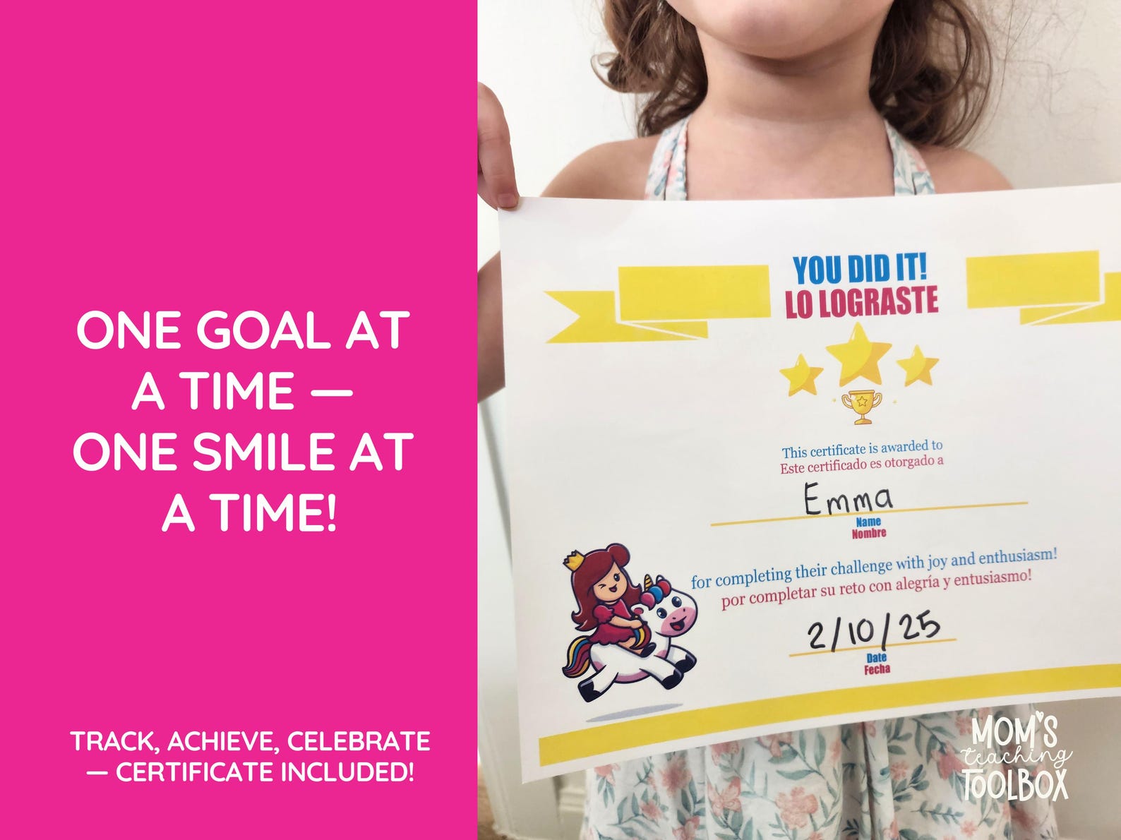 Printable Goal Kid Sticker Chart Learning Routine Reward DIY ...