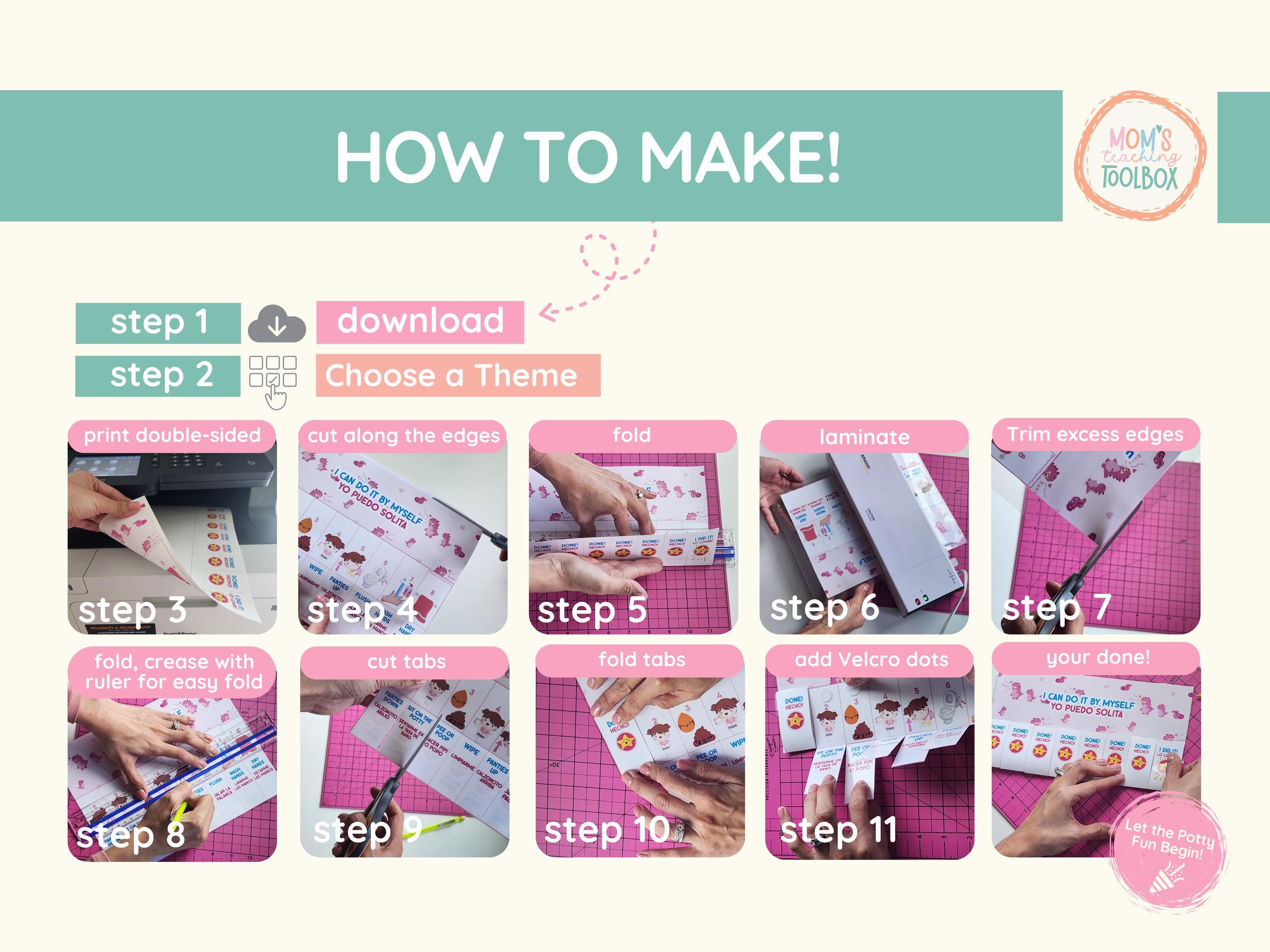 Printable Potty Training Chart Reward System Instant Download Girl ...