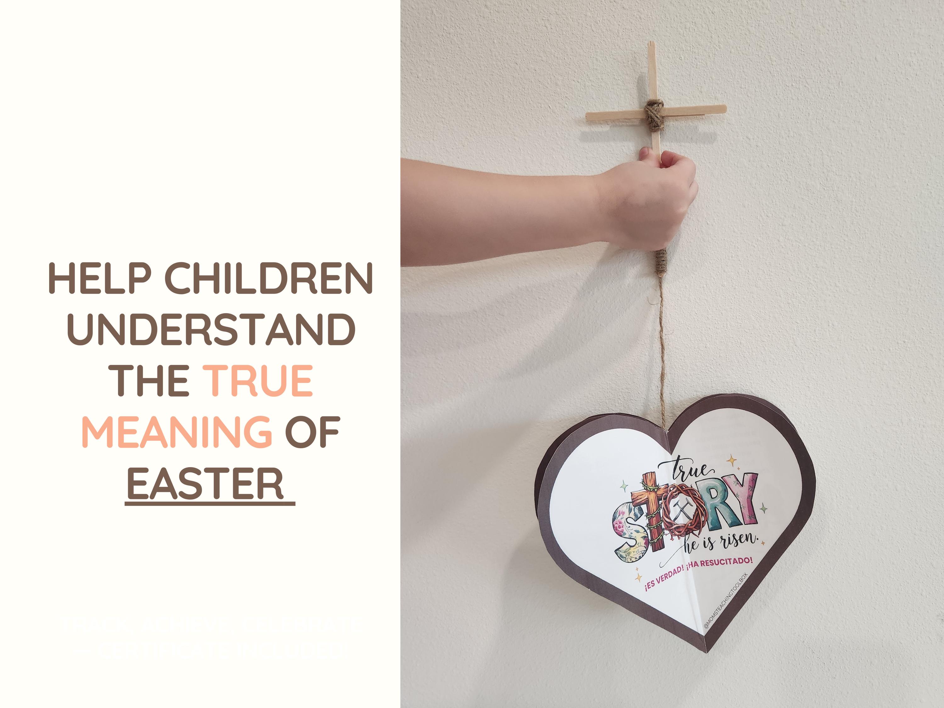 Digital Download Easter Story Book Craft for Kids, DIY Share the Good ...