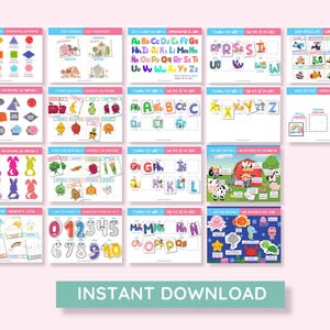 Busy Book Printable Spanish and English Preschooler Activities ...