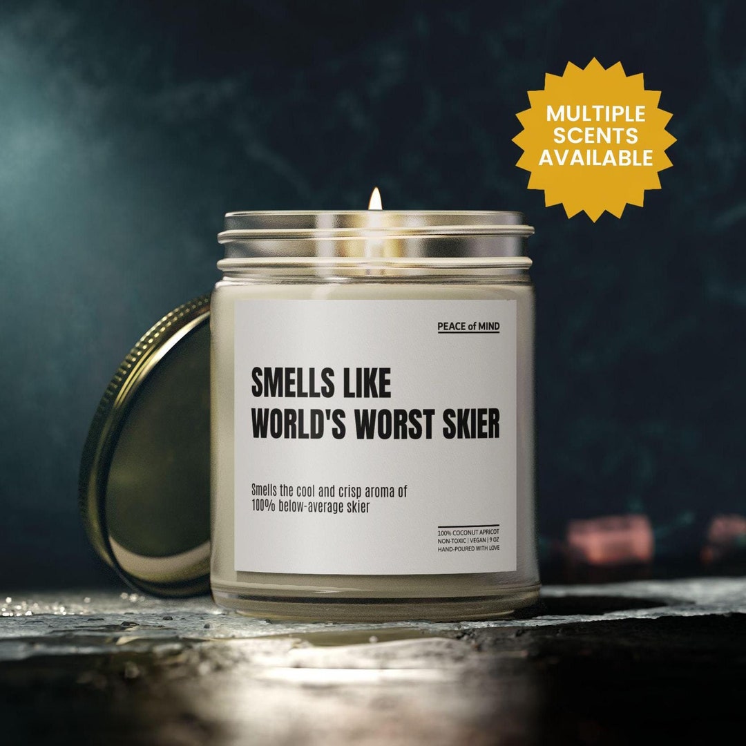 World's Worst Skier Candle | Fun Christmas Gift for Skier, Skiing Gift ...