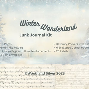 Winter Wonderland - Journal Digital Kit 16 Pages, 6 Mini File Folders ...