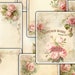 Vintage Roses - Paper Pack Includes: 12 Full Pages 8.5x11 Inches, Pink ...