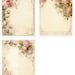 Vintage Roses - Paper Pack Includes: 12 Full Pages 8.5x11 Inches, Pink ...