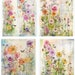 Watercolor Wildflowers Skinny Mini Kit Includes: 10 Pages, 10 SM Tags ...