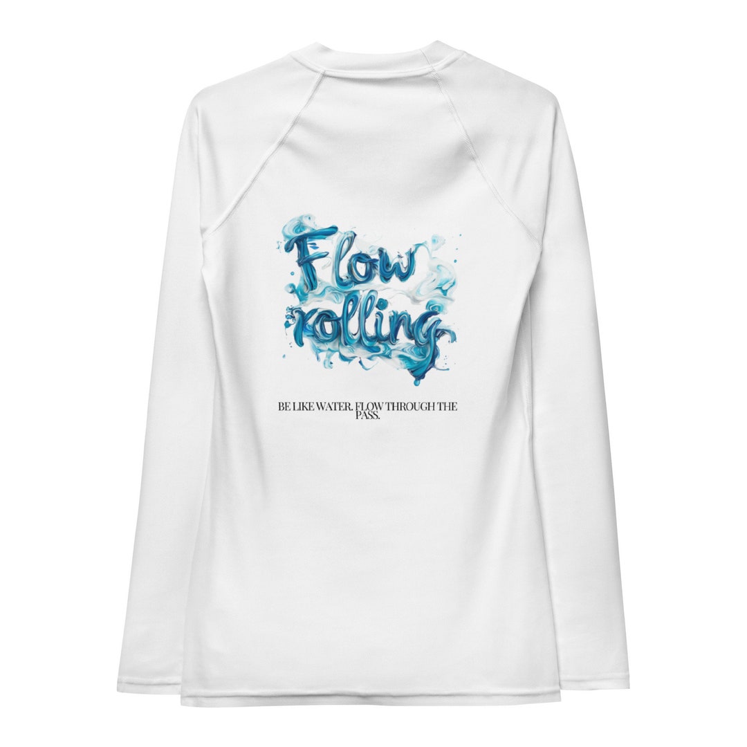Calligraphy flow Rolling Womens Rash Guard - Etsy