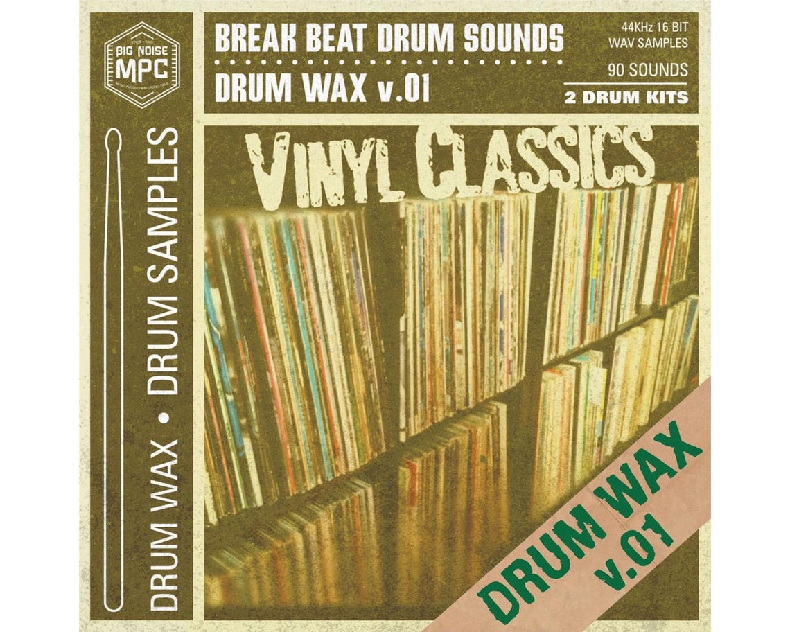 Drum Break Samples “drum Wax V.01” Vinyl Classics | USB Flash Drive - Etsy