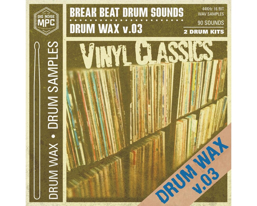 Drum Break Samples “drum Wax V.03” Vinyl Classics | Compact Disk - Etsy