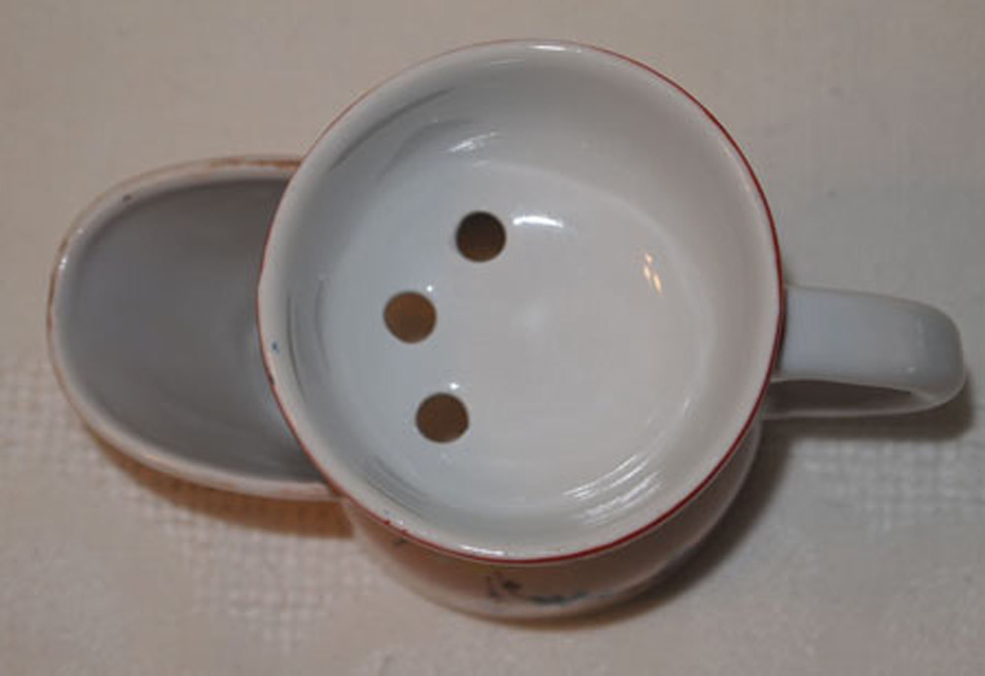 Vintage Scuttle Shaving Mug With Flowers - Etsy