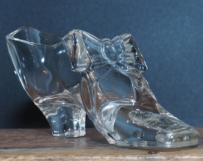 Victorian Rose Style Amber Glass Slipper Shoe Amber Glass Shoe - Etsy