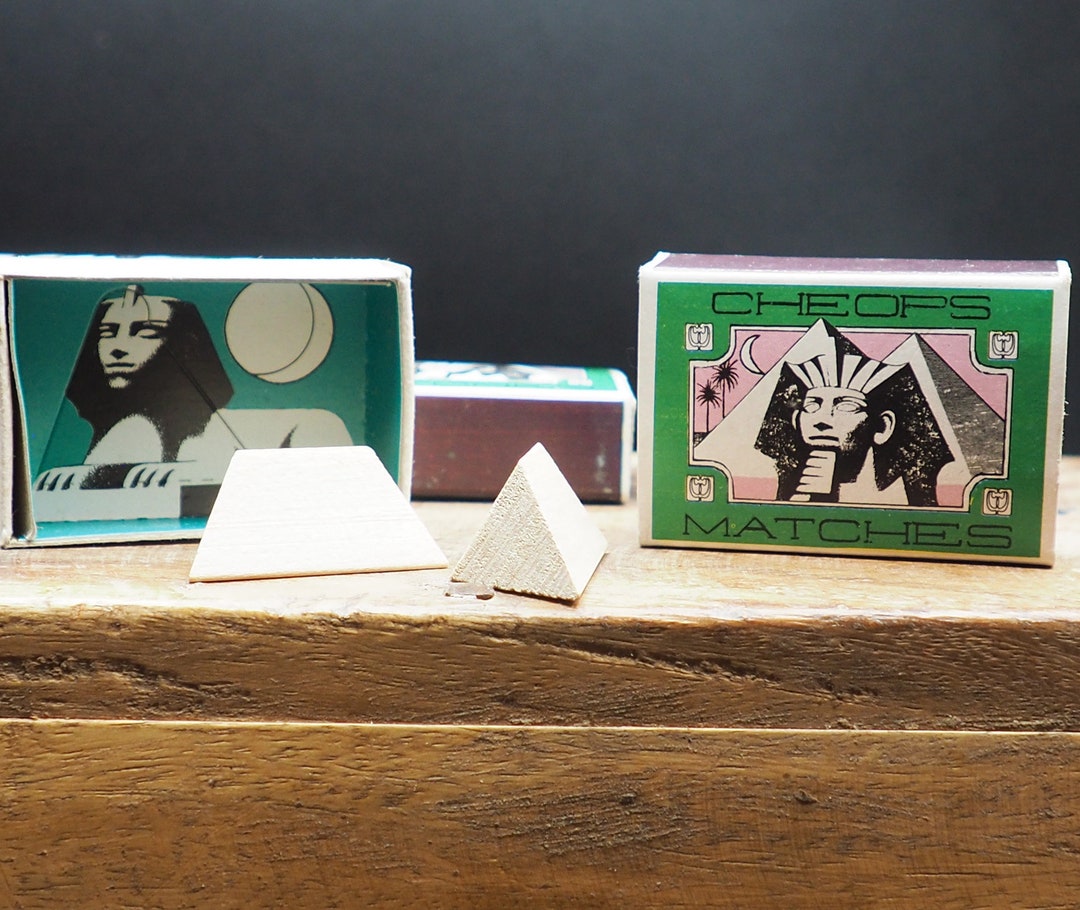 Vintage Cheops Matches Puzzle Franz Josef Holler Pyramid Sphinx - Etsy