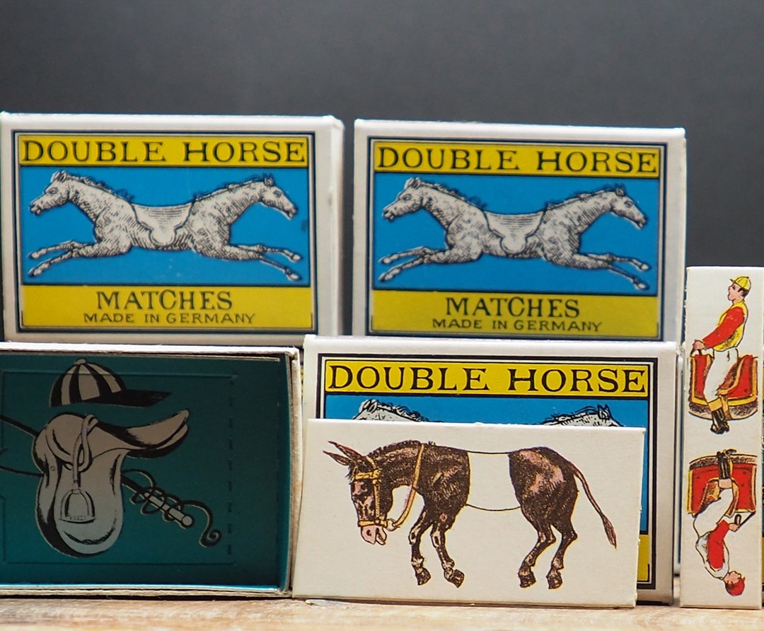 Vintage Double Horse Matches Game Franz Josef Holler Horse Race - Etsy