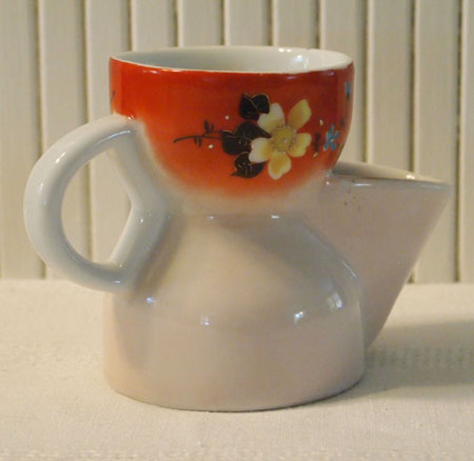Vintage Scuttle Shaving Mug With Flowers - Etsy
