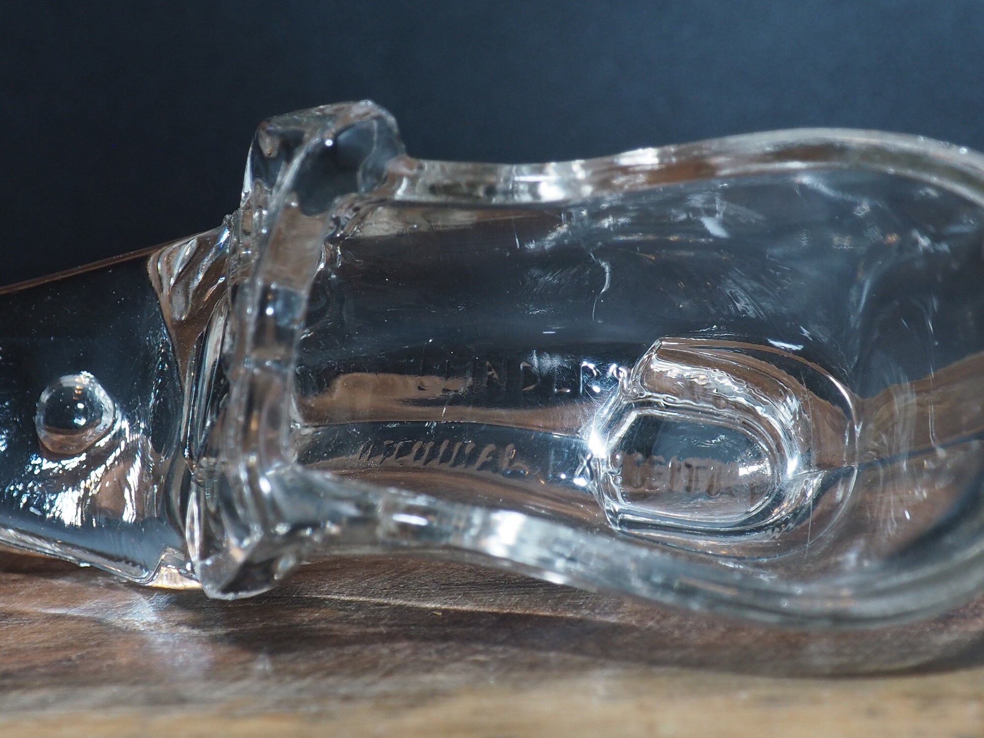 Original 1876 Gillinder Glass Shoe for the 1876 Centennial Exhibit - Etsy