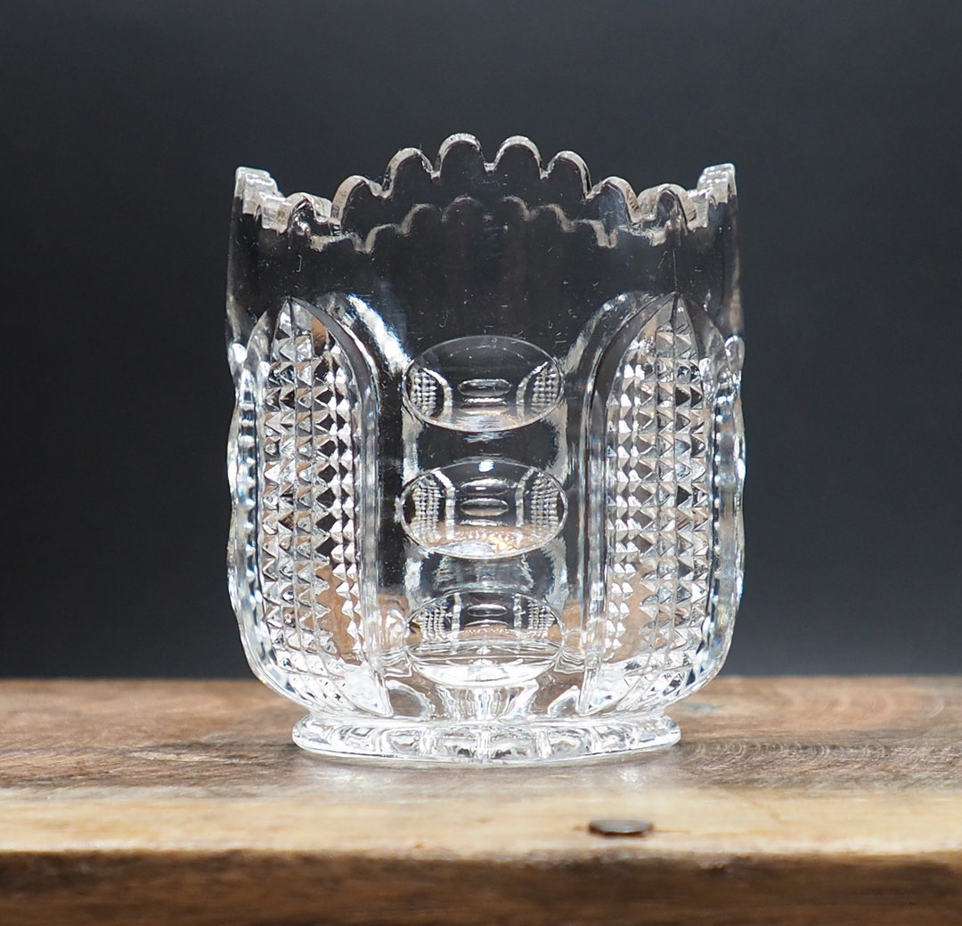 Early Heisey Punty and Diamond Point Toothpick Holder 1900-1907 - Etsy