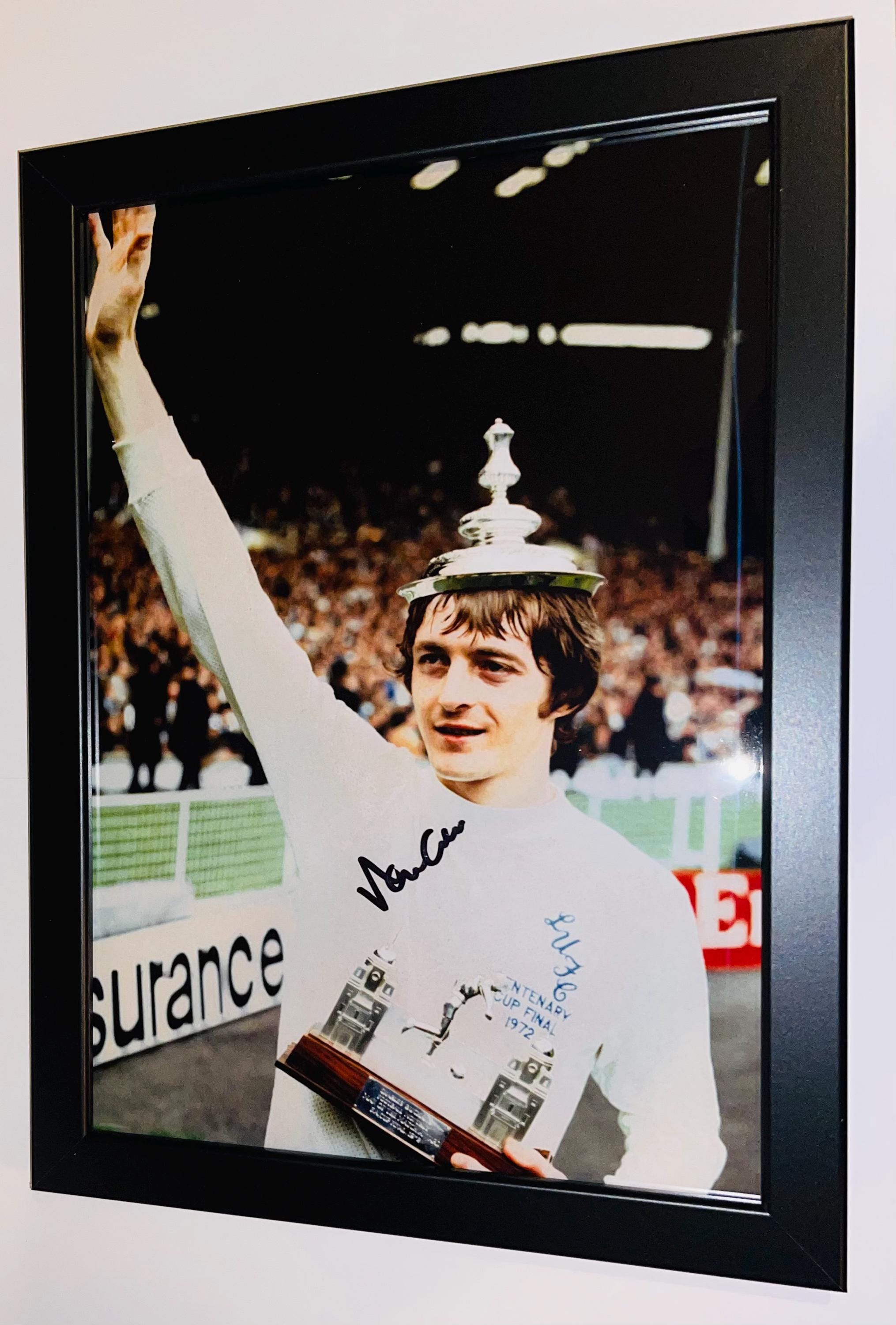 Allan Clarke Leeds United Hand Signed 1972 FA Cup Goal Photo Autograph ...