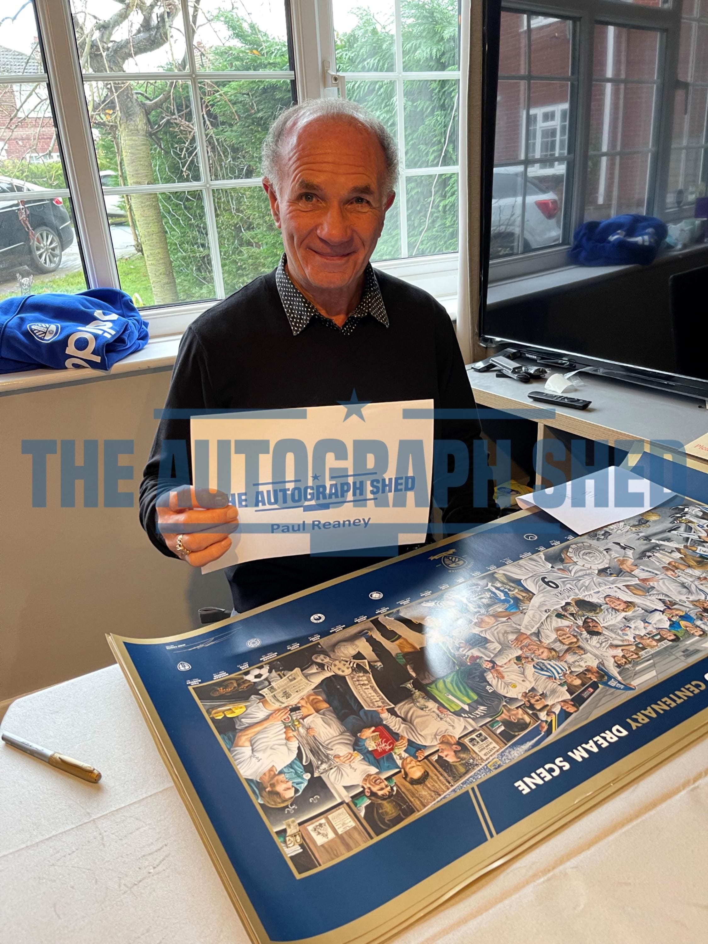 Paul Reaney Leeds United Hand Signed Action Photo Autograph. Proof ...